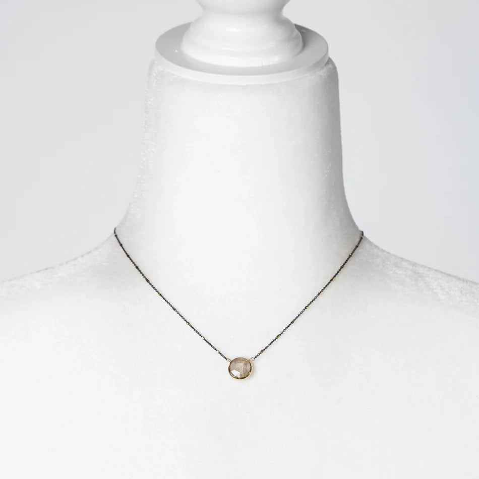 Bezel Simple Necklace – With These Hands Gallery