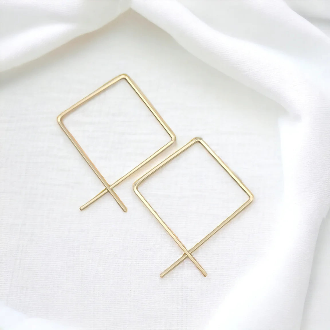 Small Square Hoops – With These Hands Gallery